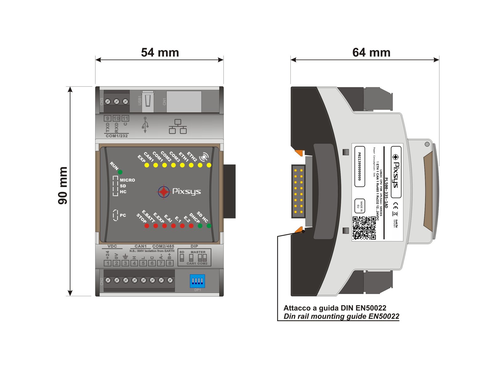 PL600 | Modular PLC - OPC-UA Server / MQTT